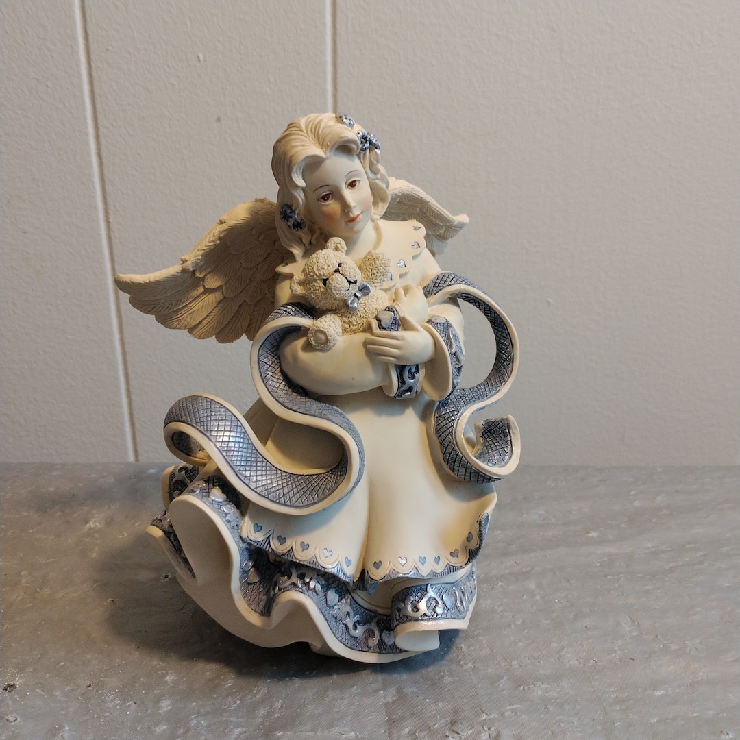 2002 Sarah's Angels Paton Figurine, Angel Teddy Figurine - Etsy