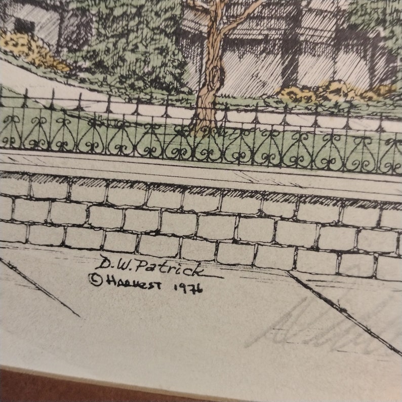 1976 DW Patrick Haas Liliethal House San Francisco Print Pencil Signed ...