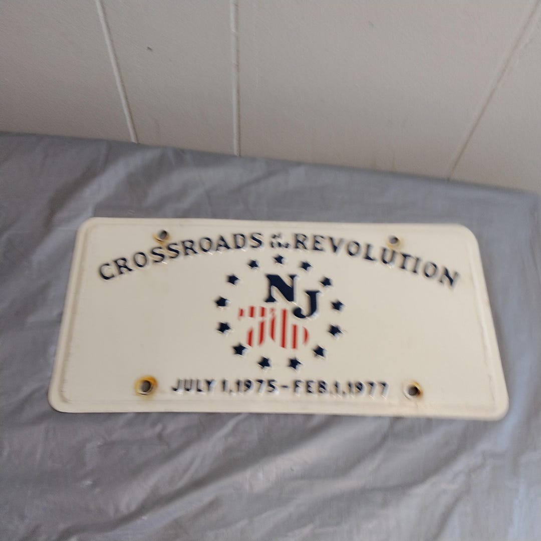 Bicentennial Vanity License Plate, Crossroads of the Revolution, Look ...