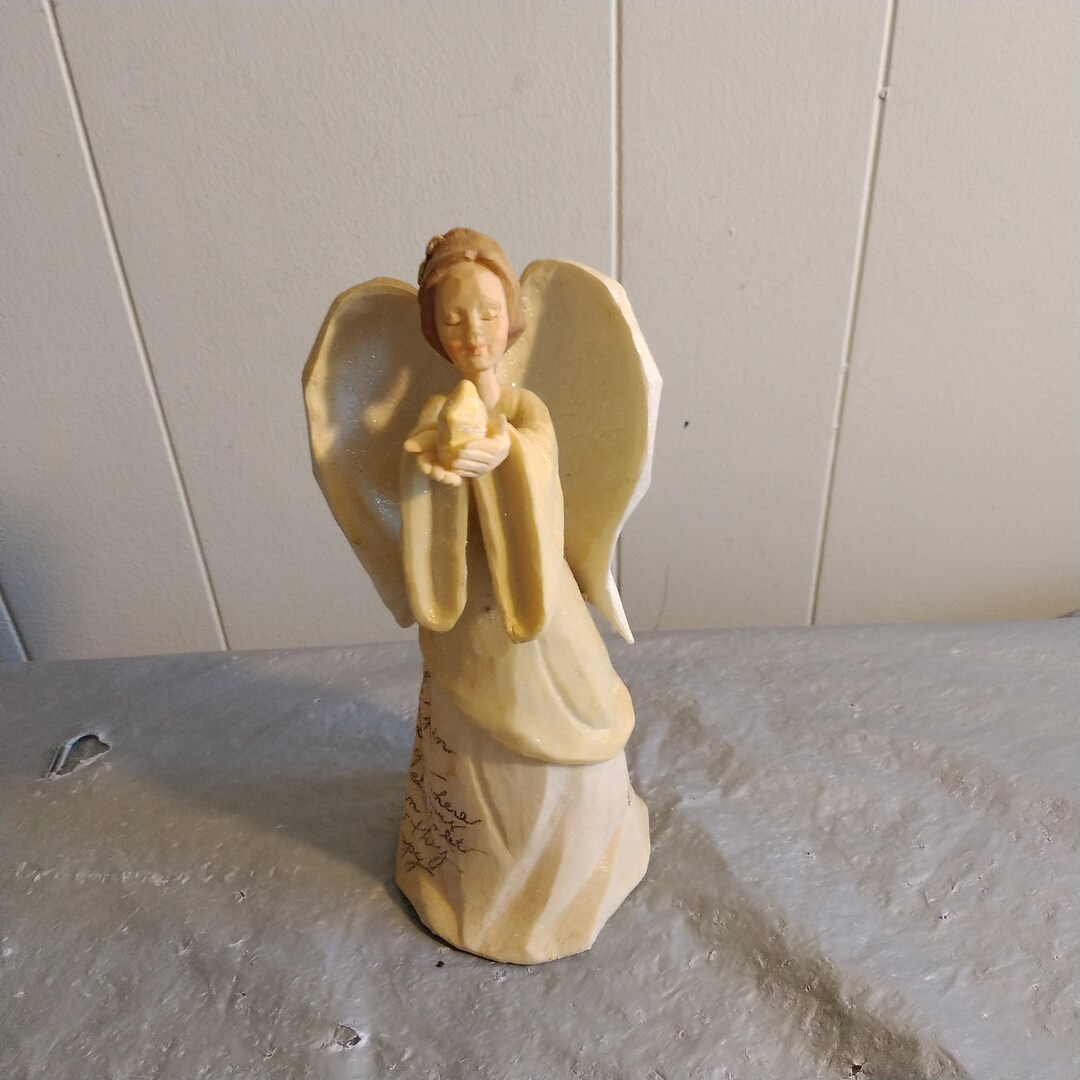 9" Vintage Enesco Foundations Angel Figurine With Saying - Etsy