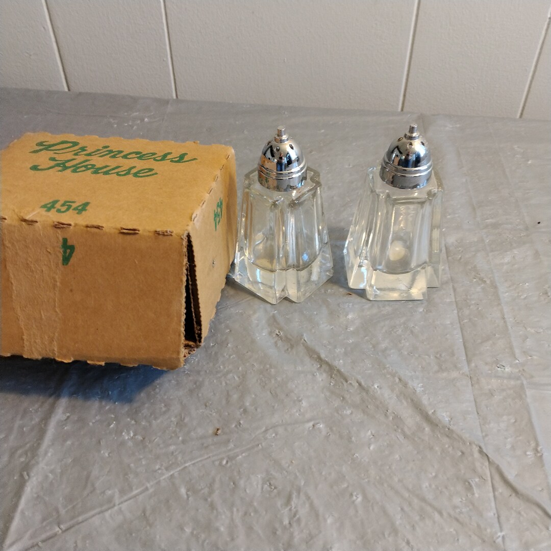 Vintage Princes House Crystal Salt & Pepper Shakers Set - Etsy