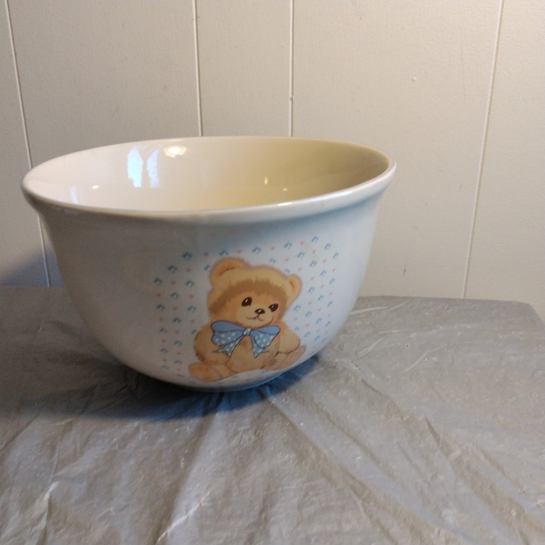 Large Teddy Bear Mixing Bowl, Serving Bowl - Etsy