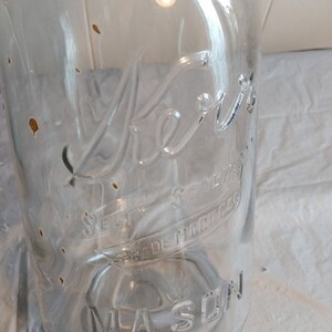 Large Vintage Kerr Mason Jar With Lid - Etsy