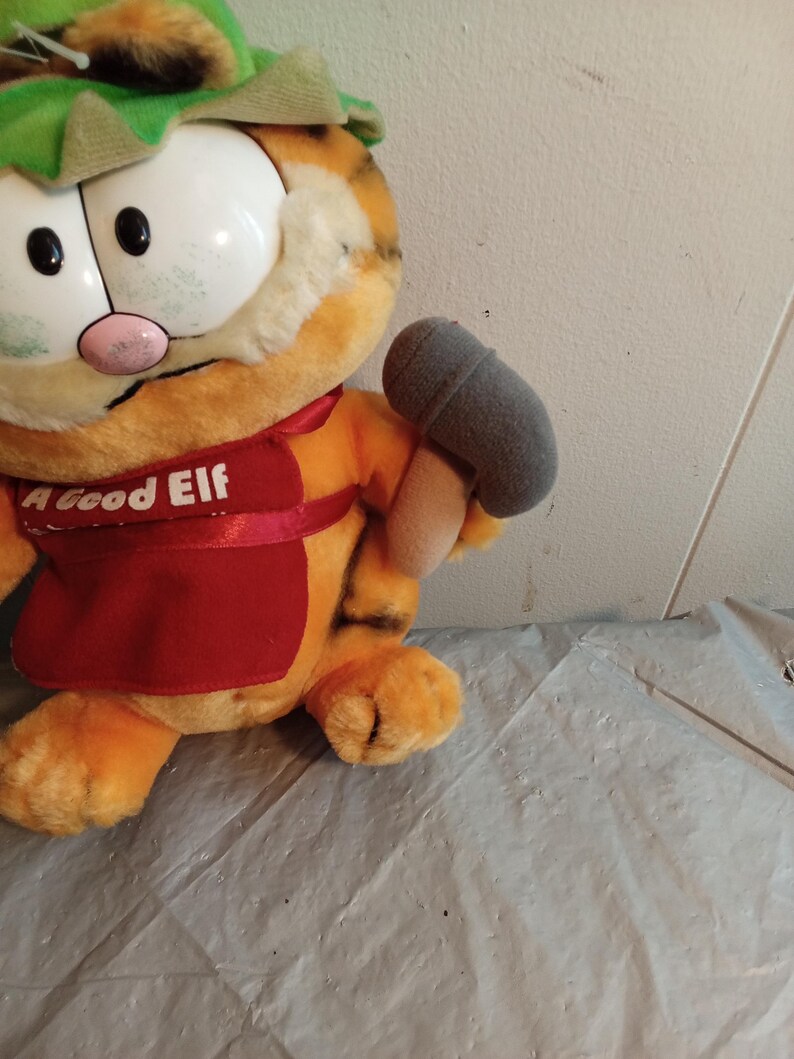 Plush 1981 Dakin Garfield Elf, Plush Garfield Cat - Etsy