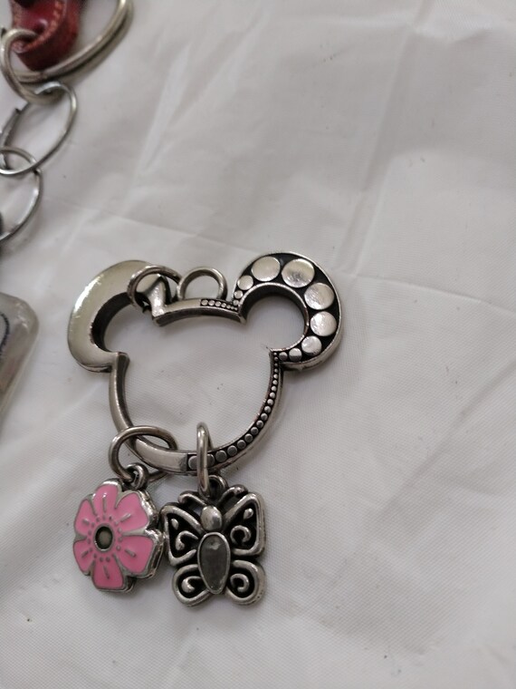 3 pc Vintage Disney Keychains, Minnie Mouse Mickey Mo… - Gem