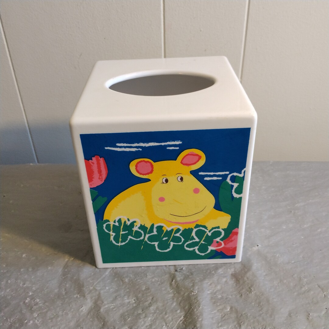 Vintage 1993 Plastic Hippo Tissue Box Cover, Hip Hiporray - Etsy