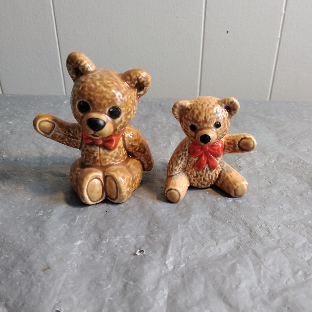 2 Vintage Goebel Teddy Bear Figurines - Etsy