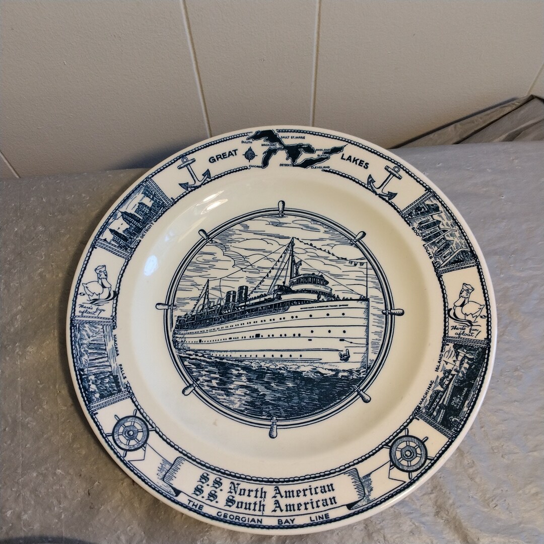 Vintage Kettlesprings Kilns SS North American & SS South American Ship ...