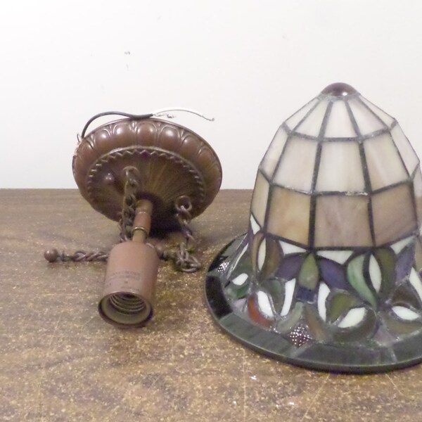 Stained Glass Ceiling Light Fixture - Etsy