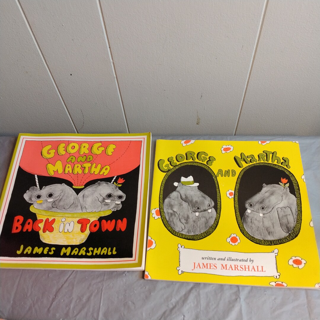 2 1970s George and Martha Hippo Children's Books by James Marshall - Etsy