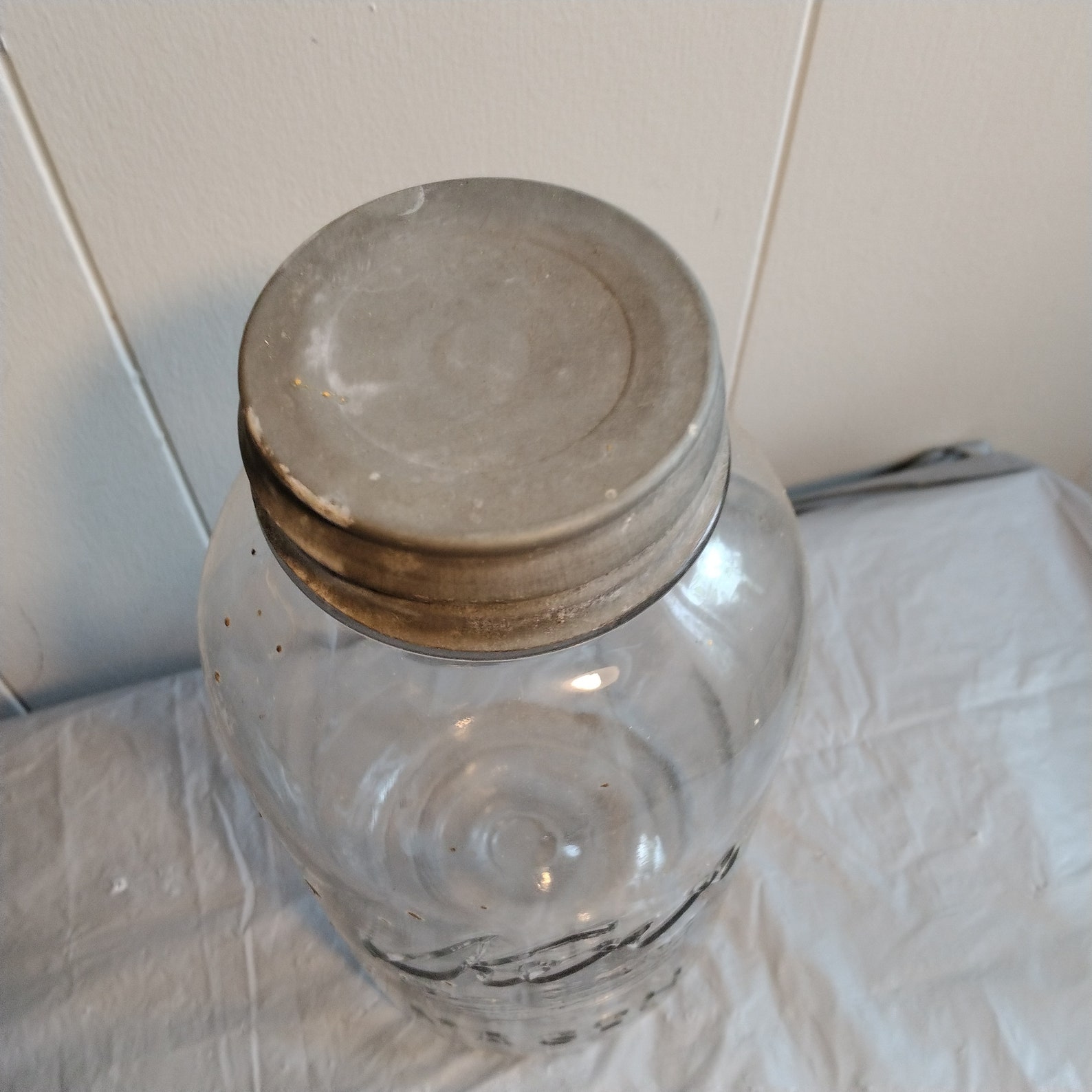 Large Vintage Kerr Mason Jar With Lid - Etsy
