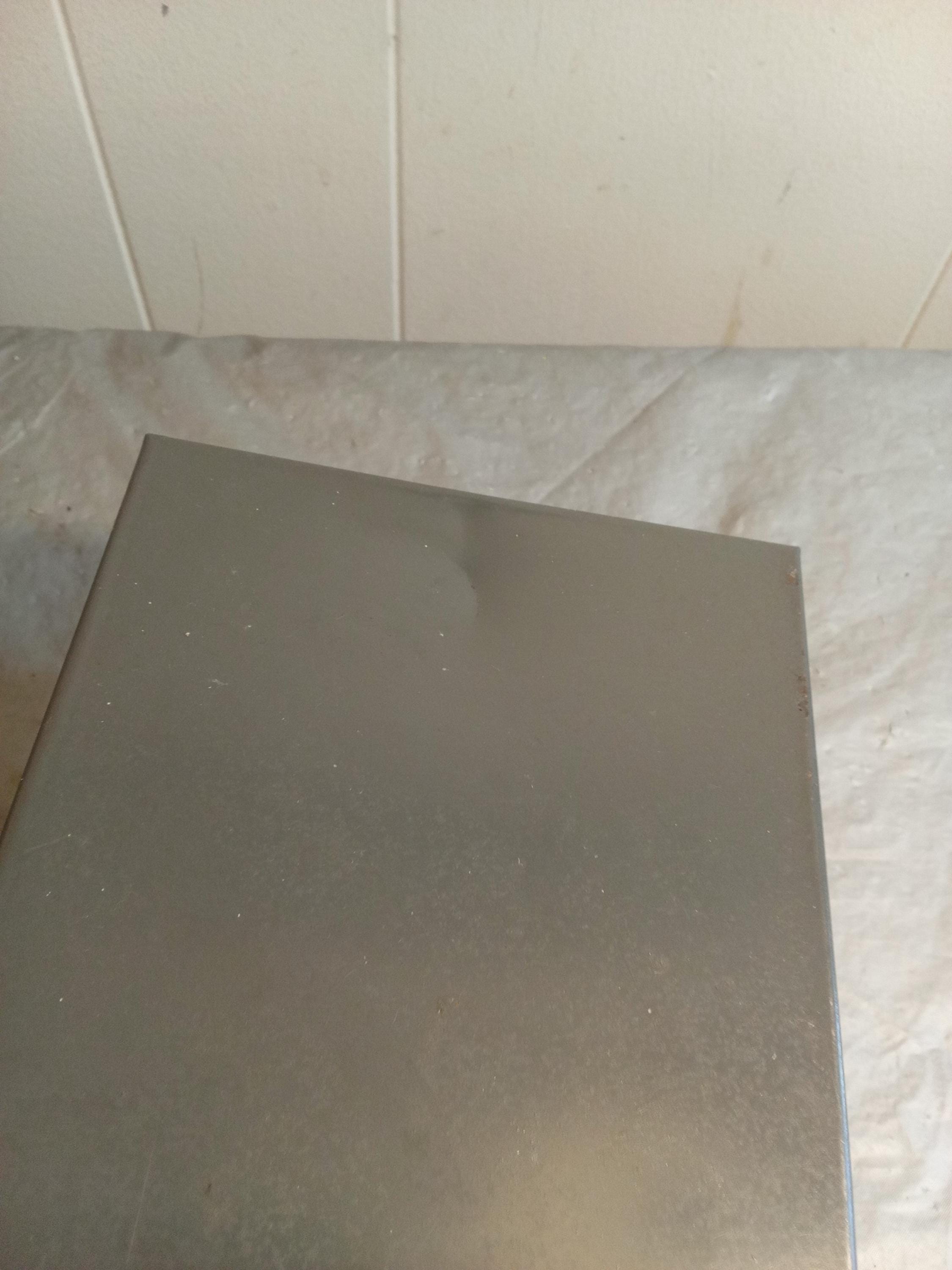 9 7/8 X 4 5/8 X 3 1/4"d Vintage Asco Steelmaster Bond Box With Key ...