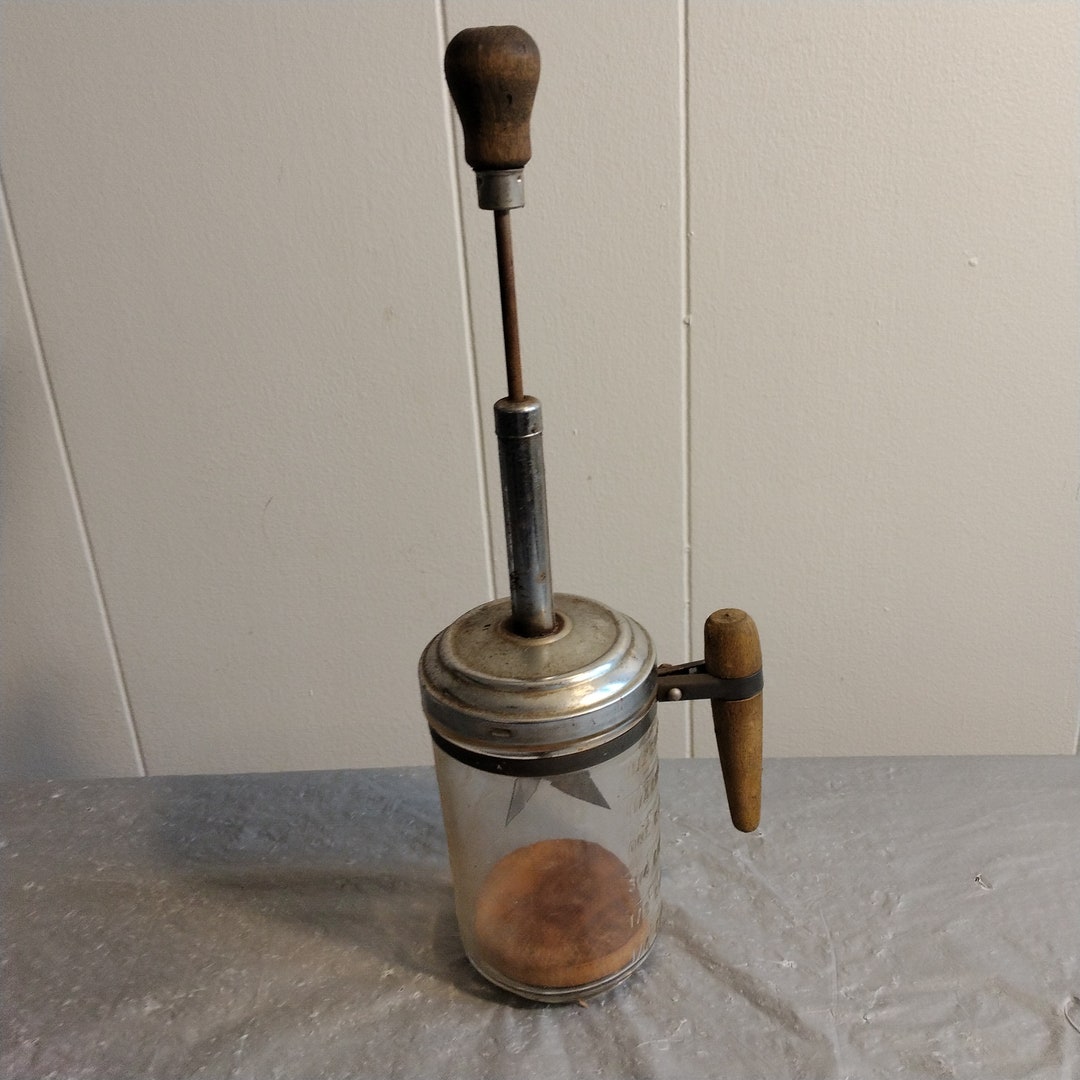 Vintage Hazel Atlas Jar, Hand Chopper, Food Spice Chopper - Etsy