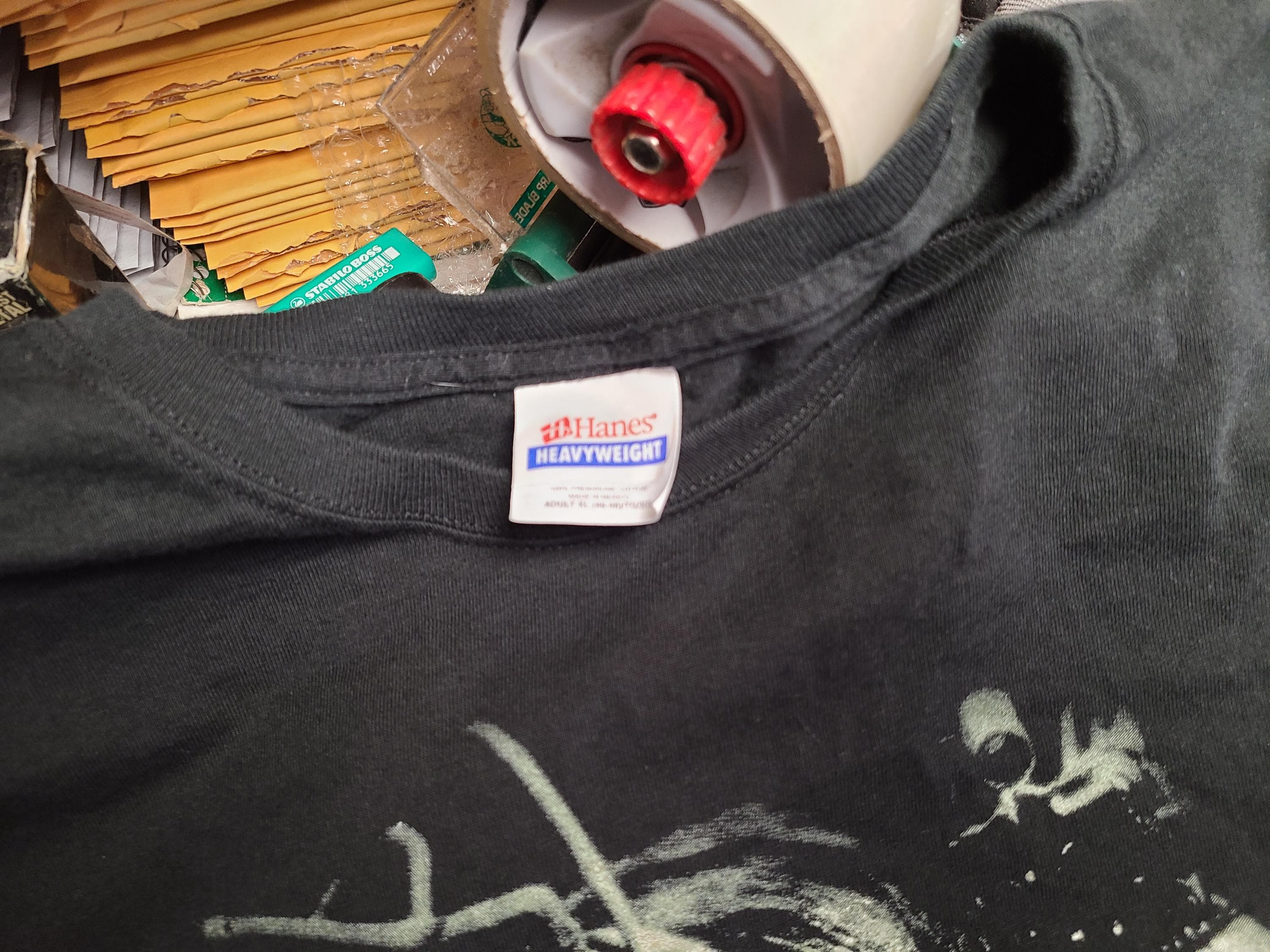Original SAW Movie Promo T-shirt Adult Size L or XL Black Original SAW Movie Promo T-shirt Adult Size L or XL Black