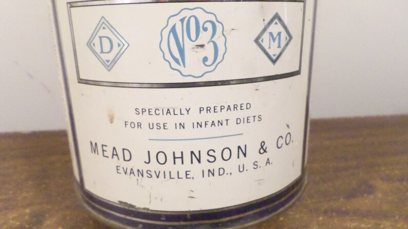 Vintage Baby Food Tin Mead's Dextri Maltose Tin Mead - Etsy