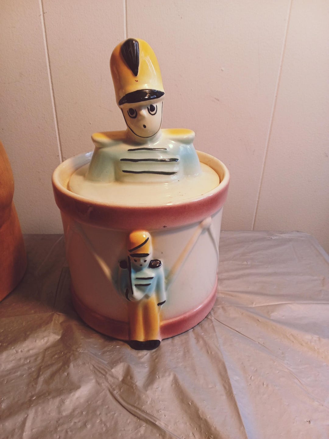 Vintage Drum Major Cookie Jar, Drummer Boy Cookie Jar, Read Description ...