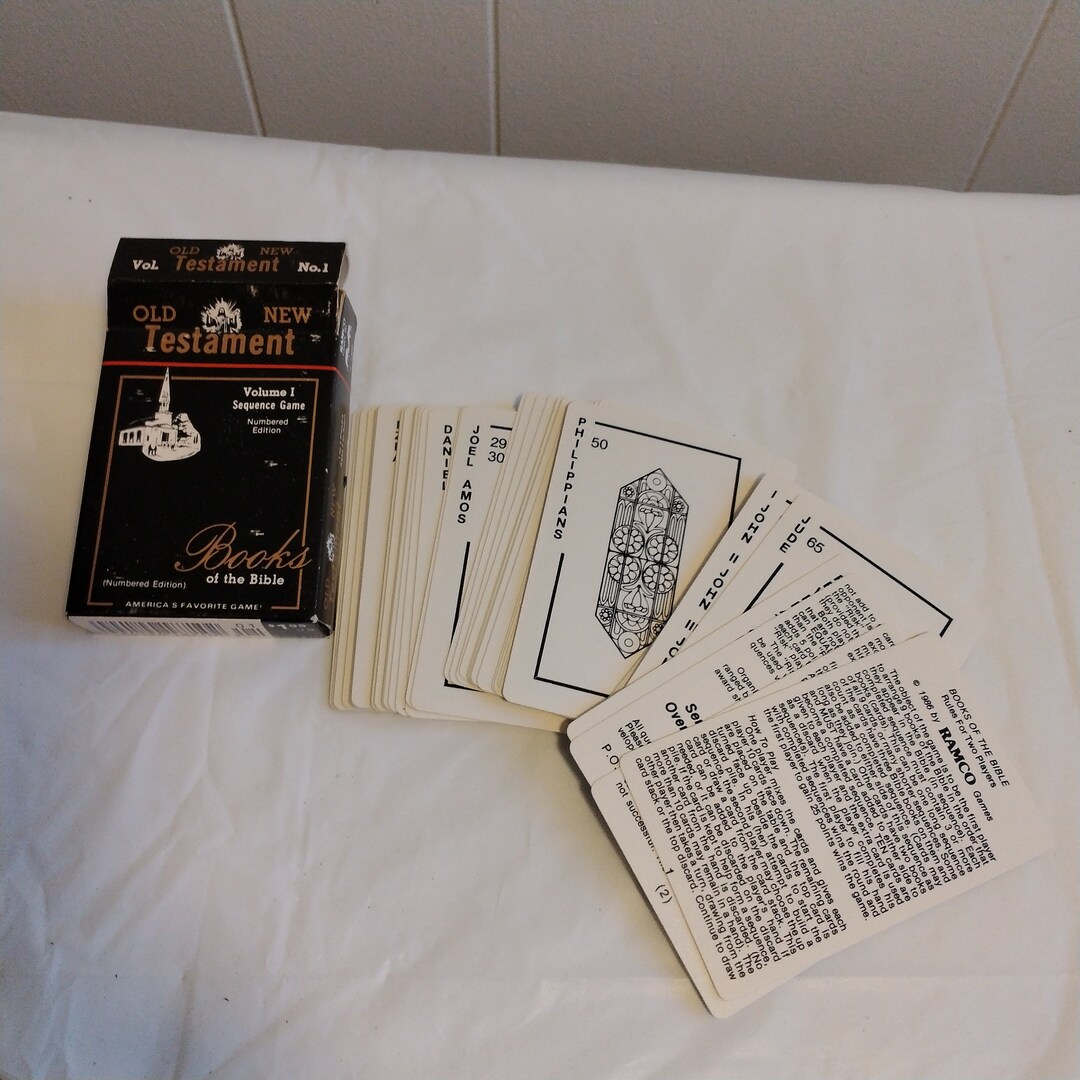 1980s Vintage Ramco Bible Sequence Cards, Bible Card Game Vol 1 ...