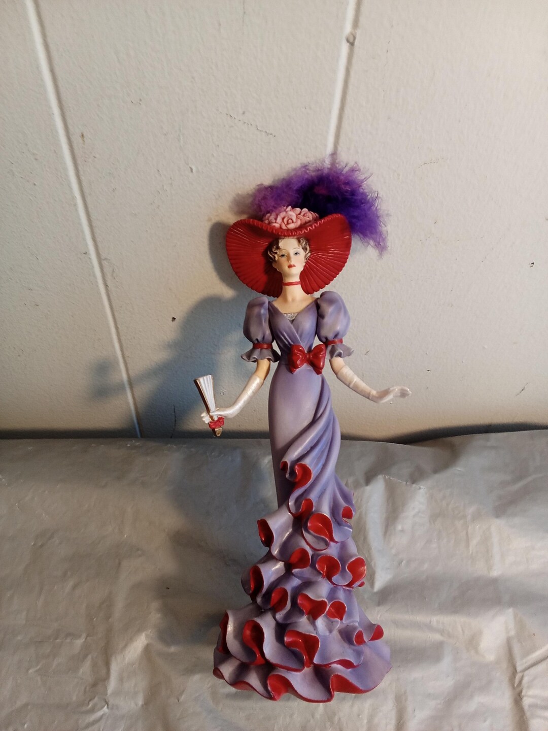 Thomas Kinkade Festive Affair Figurine, Passion for Red Collection, Red Hat Lady - Etsy