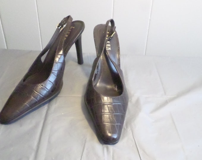 Ralph Lauren Shoes, Lauren Shannon Shoes, Womens Chocolate Backless ...