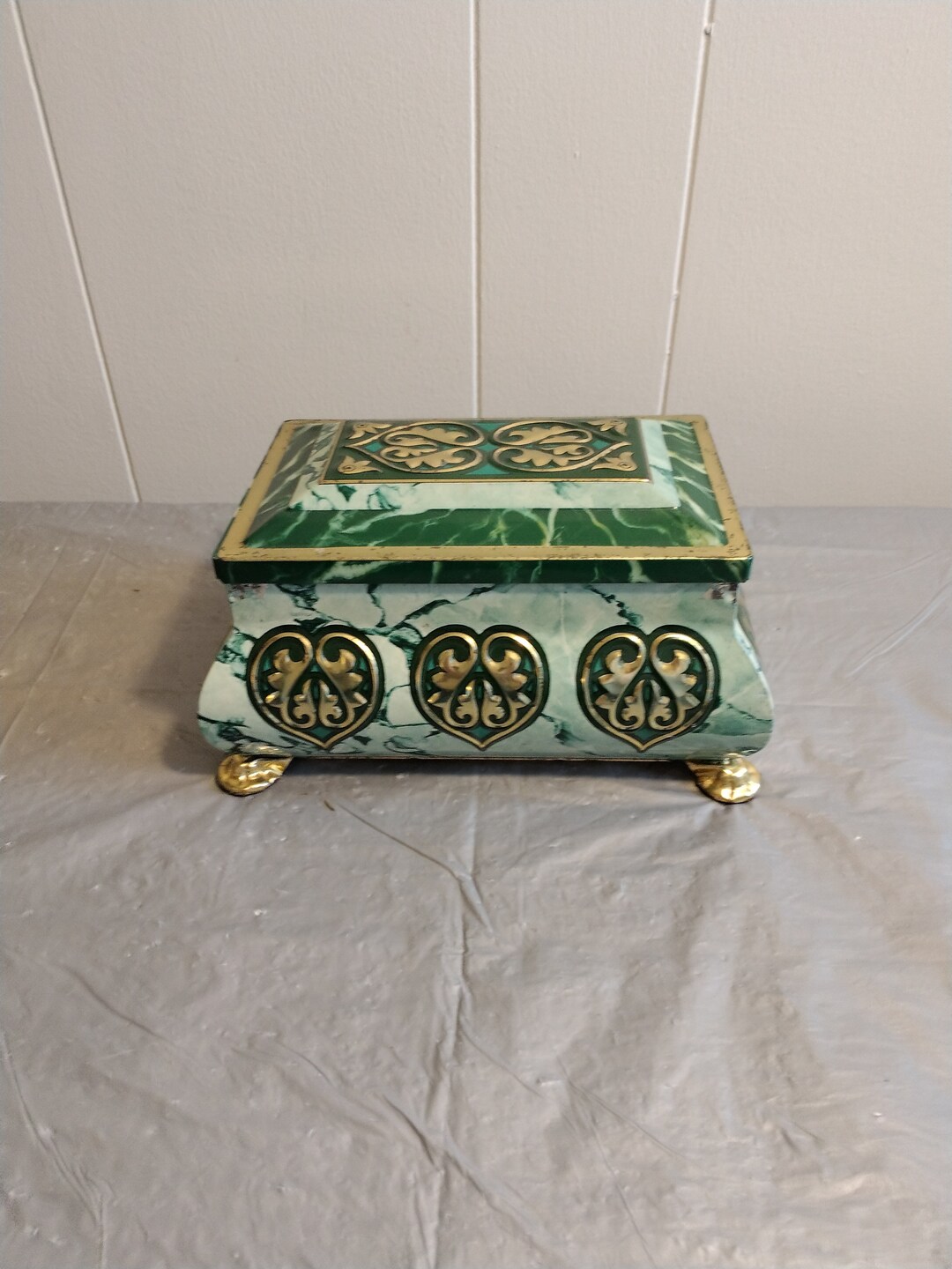 Vintage Fricke & Nacke Footed Toffee Tin, Candy Tin - Etsy