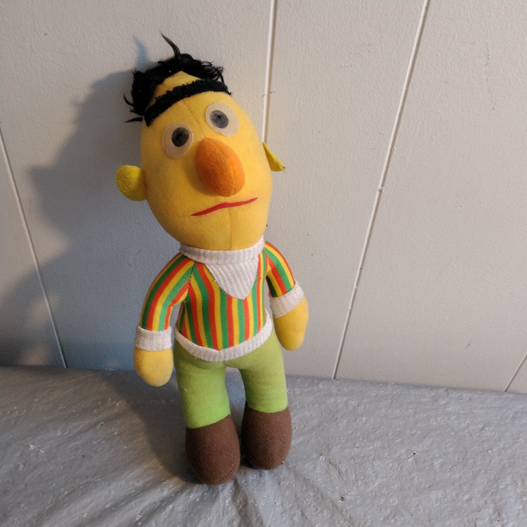 Vintage Sesame Street Plush Bert Toy - Etsy