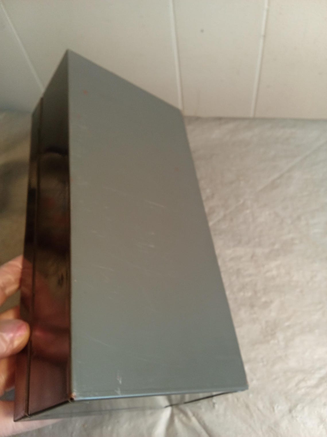 9 7/8 X 4 5/8 X 3 1/4"d Vintage Asco Steelmaster Bond Box With Key ...