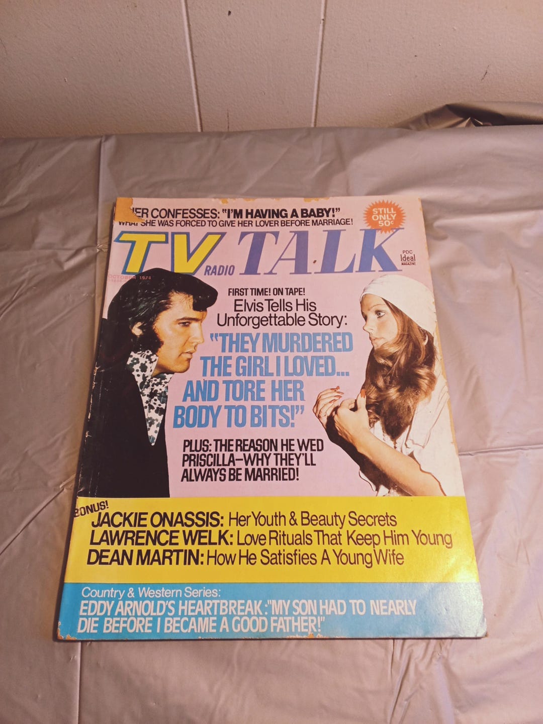 Oct 1974 TV Radio Talk Magazine, Elvis Cover, Jackie O, Dean Martin - Etsy