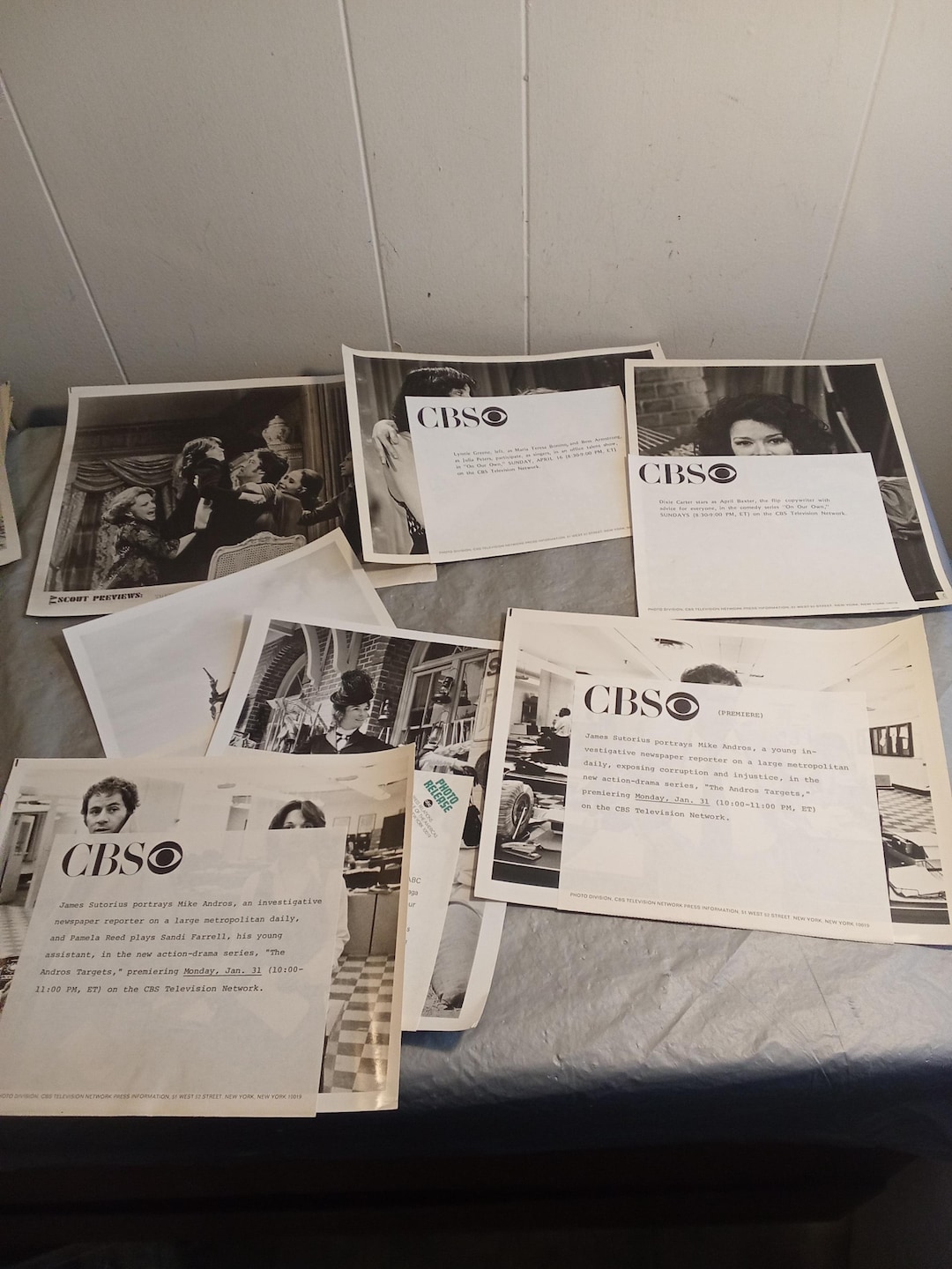 Lot 1970s Vintage CBS ABC Publicity Photos, How the West Was Won, James ...