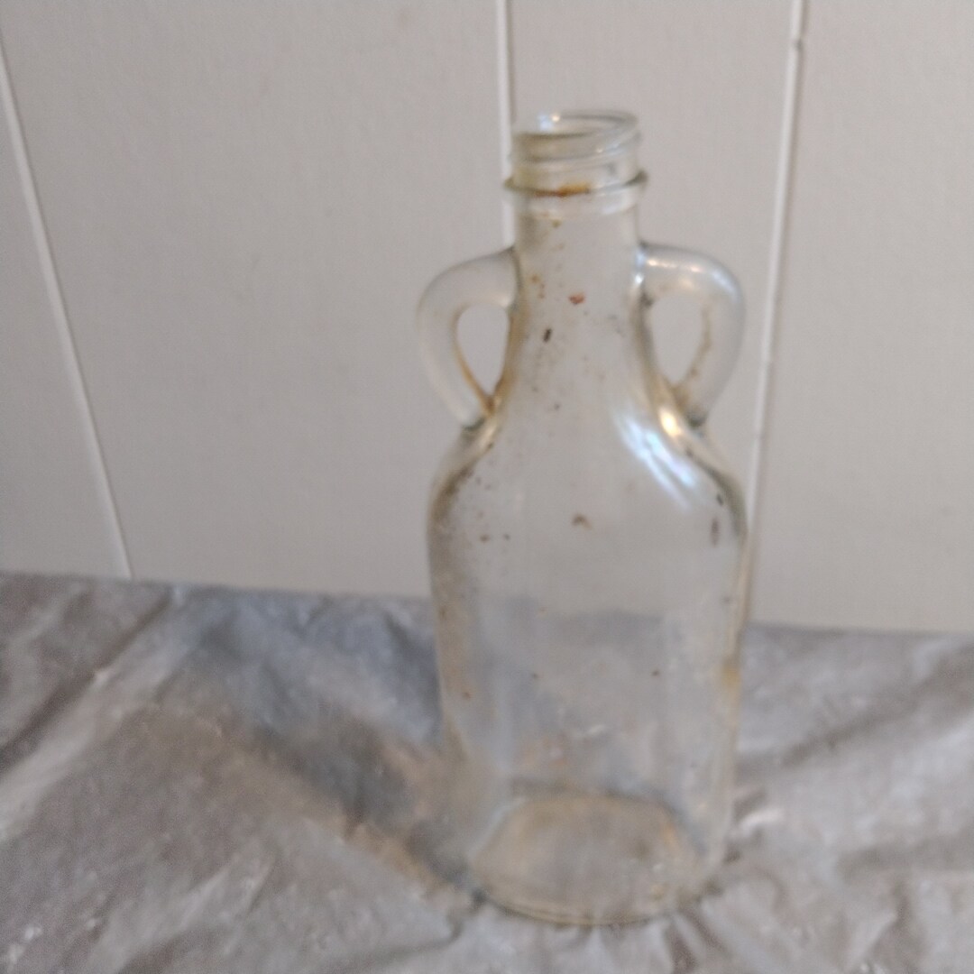 Vintage Penick & Ford Clear Glass Bottle Double Handles - Etsy