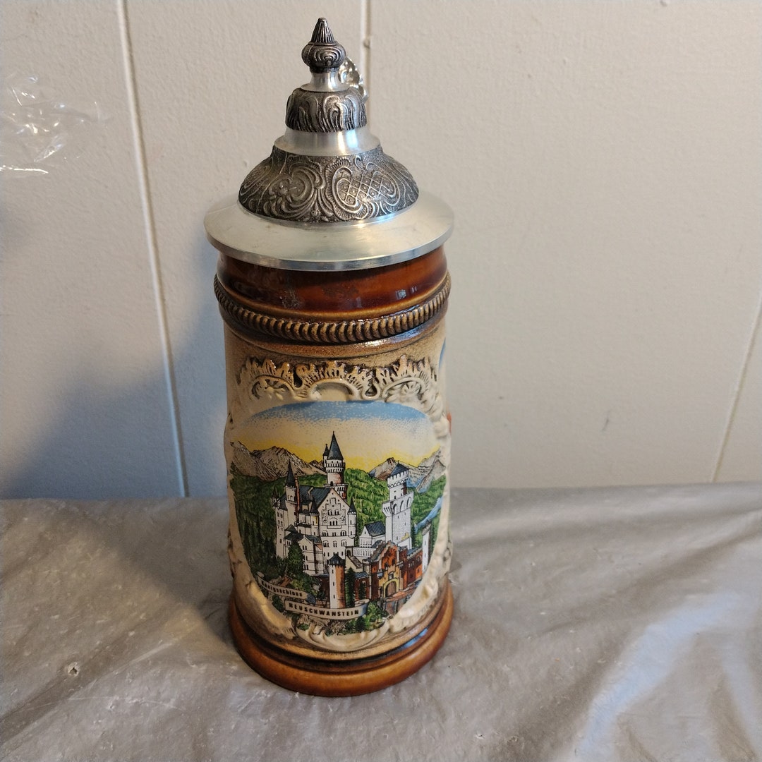 Vintage Germany Lidded Stein Hand Painted by Armin Bay - Etsy