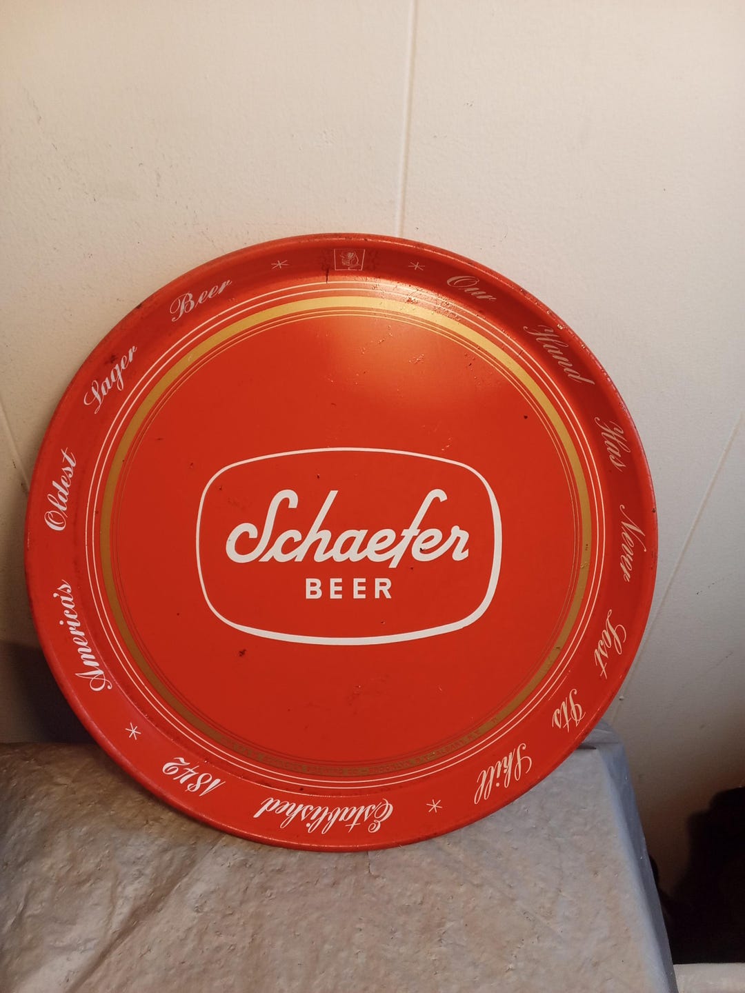 Vintage Metal Schaefer Beer Tray, Read Description - Etsy