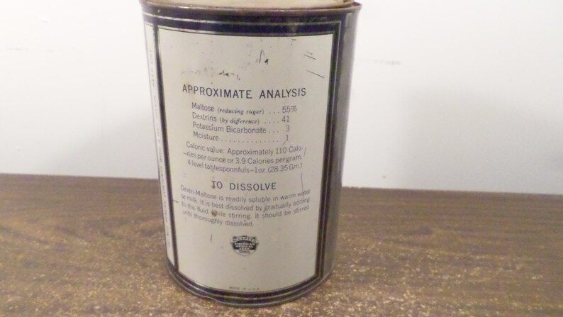 Vintage Baby Food Tin Mead's Dextri Maltose Tin Mead - Etsy