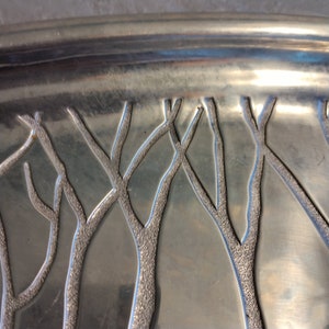Vintage Lenox Metal Serving Tray With Handles, Lenox Tree Pattern 12 ...