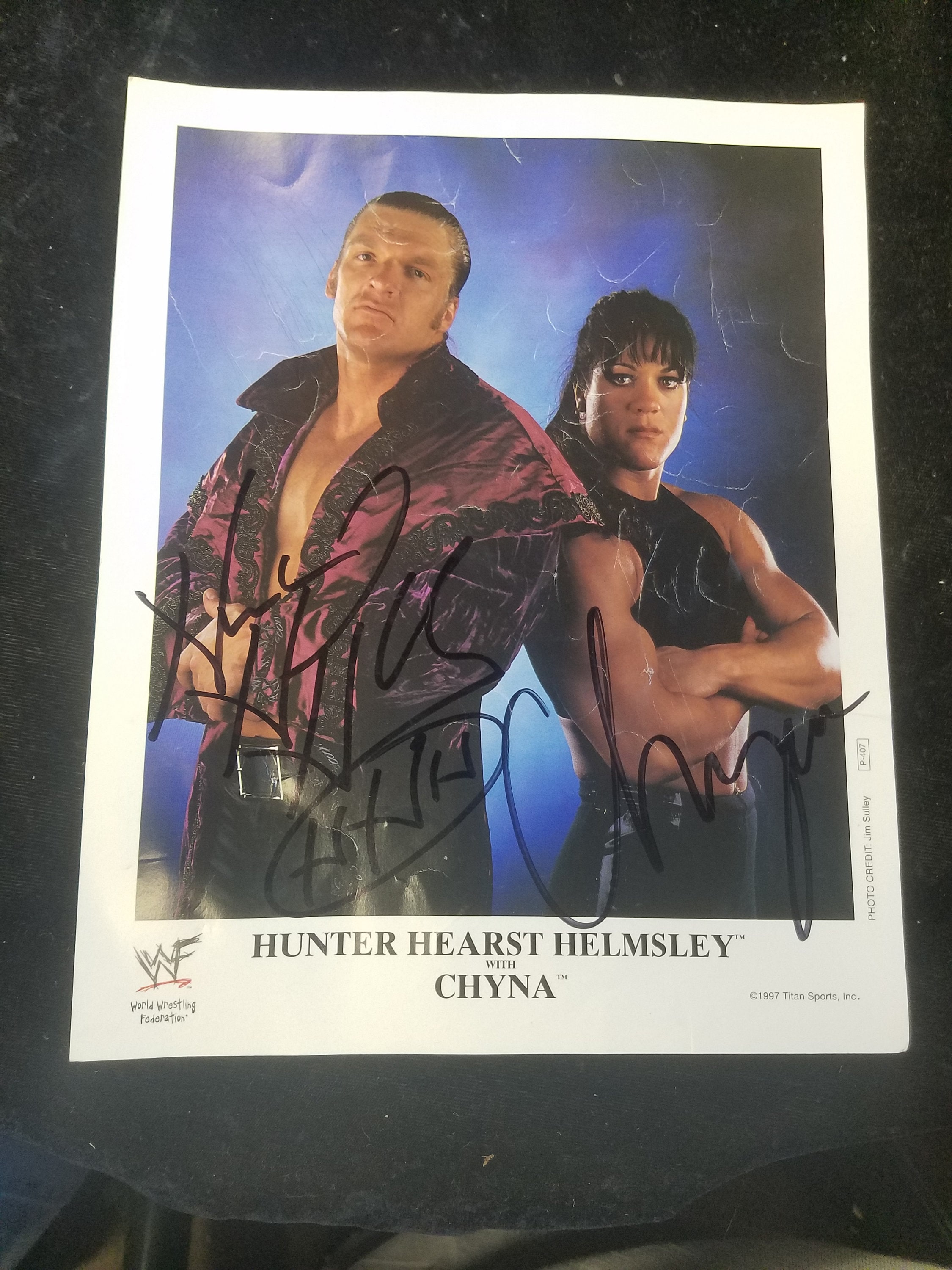 Vintage 1997 WWF Hunter Hearst Helmsley Triple H HHH and Chyna ...
