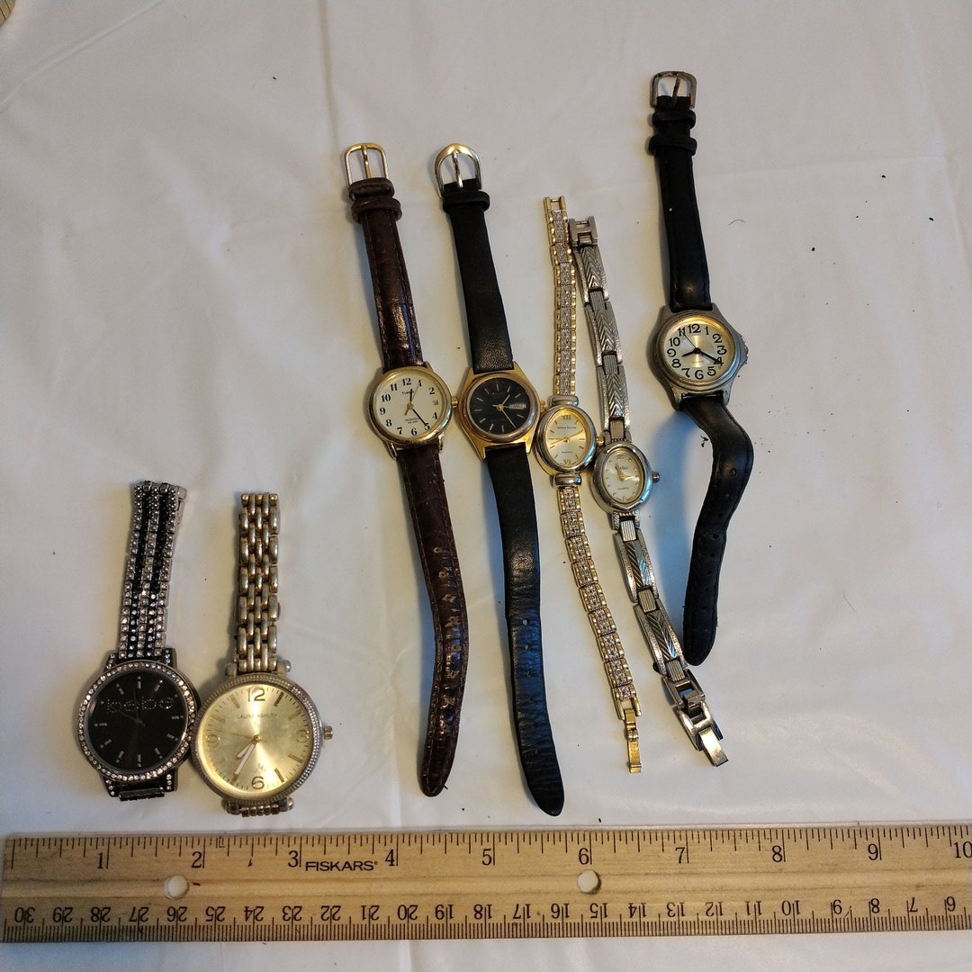 Lot Vintage Watches for Parts or Repair, Untested Watches, Bebe, Laura ...