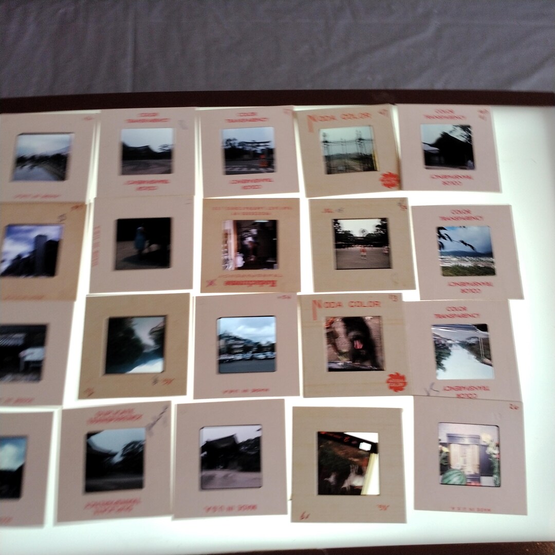110 Vintage 2x2 Slides, Family Foreign Travel Slides, Pagoda Buddha ...