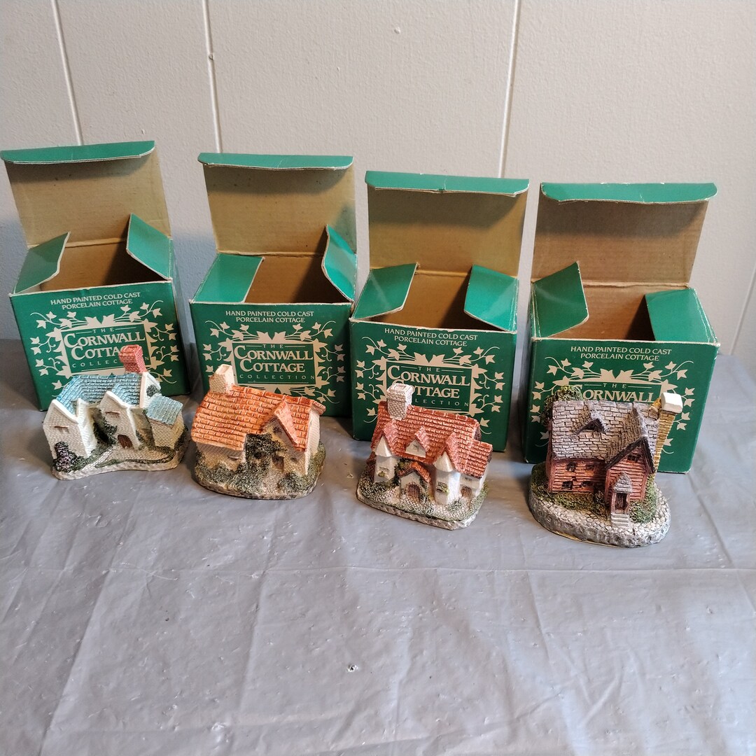 Set of 5 Vintage Museum Collection Cottages, the Cornwall Cottage ...