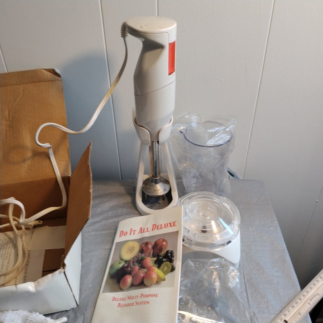 Vintage Do It All Deluxe Blender, Hand Blender Model US-9098 - Etsy