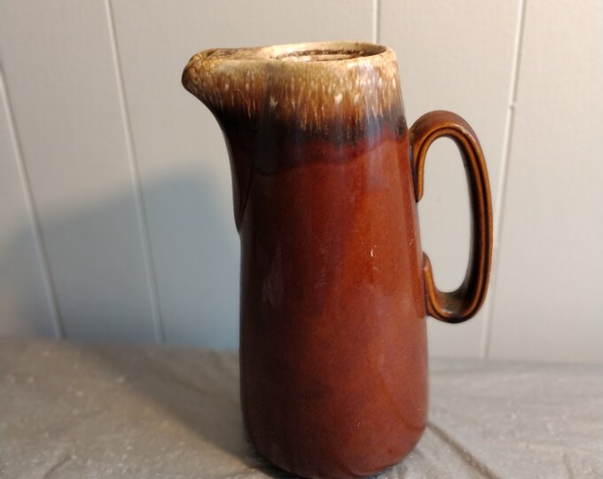 Vintage Hull Pottery Coffee Pot, Hull Pitcher, Brown Drip Glaze - Etsy