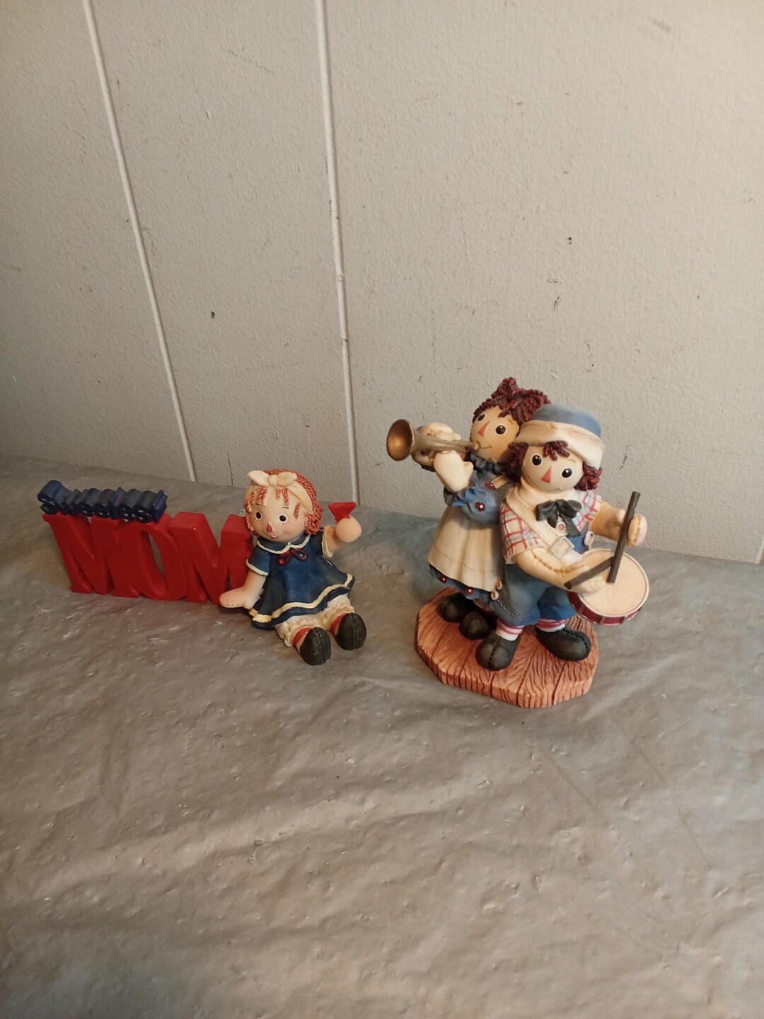 2pc Enesco Raggedy Ann & Andy Figurine - Etsy