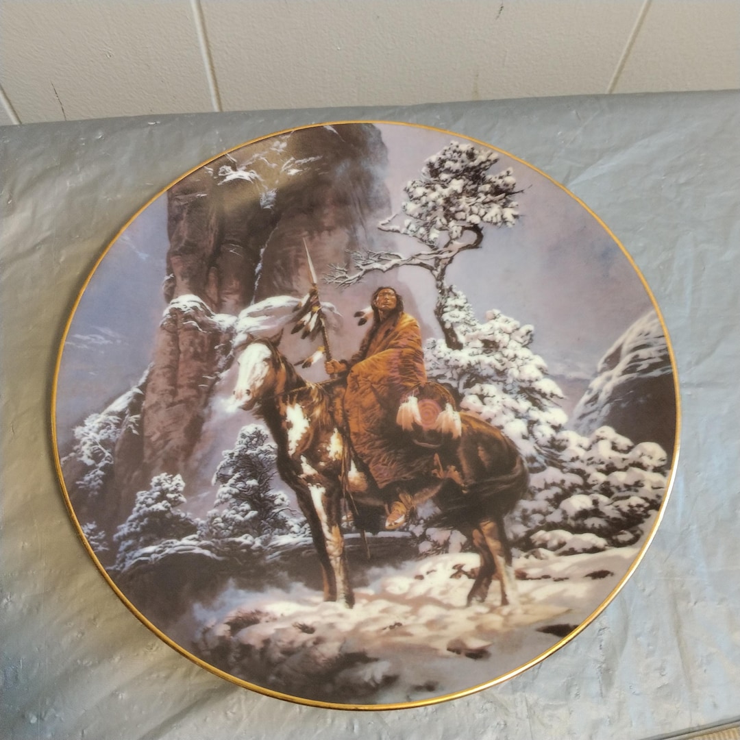 1990s Hamilton Collection Mystic Warrior Plate - Etsy