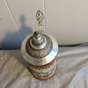 Vintage Germany Lidded Stein Hand Painted by Armin Bay - Etsy