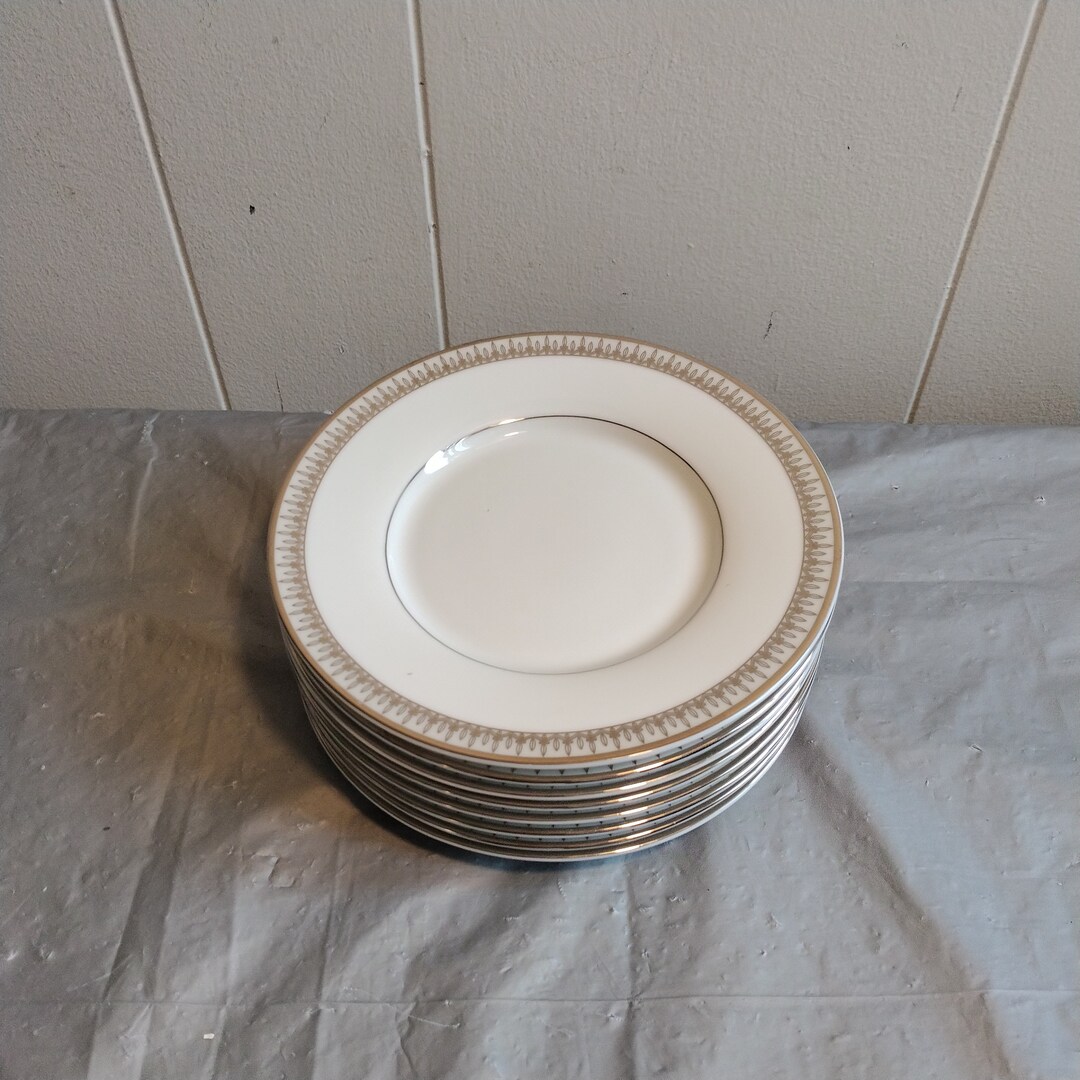 8 Gorham Platinum Side Bread Plates 6 1/8", Lady Anne, Look & Read ...