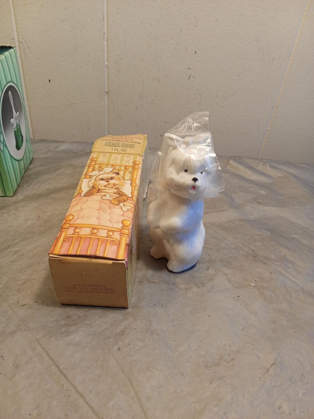 Almost Full Vintage Avon Terrier Dog Decanter With Cotillion Cologne - Etsy