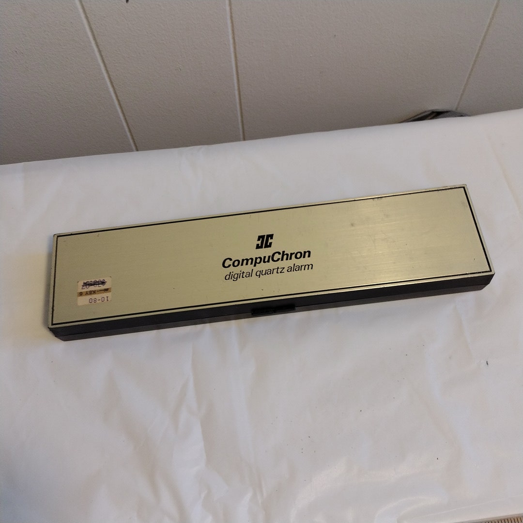 Vintage Compuchron Digital Quartz Alarm Watch Case - Etsy
