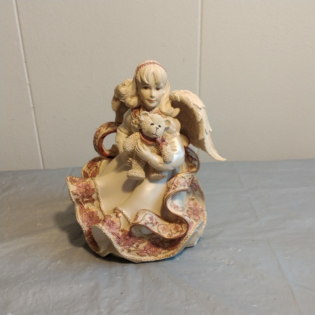 Sara's Angels "sheila" Angel Holding Teddy Bear, Look & Read ...