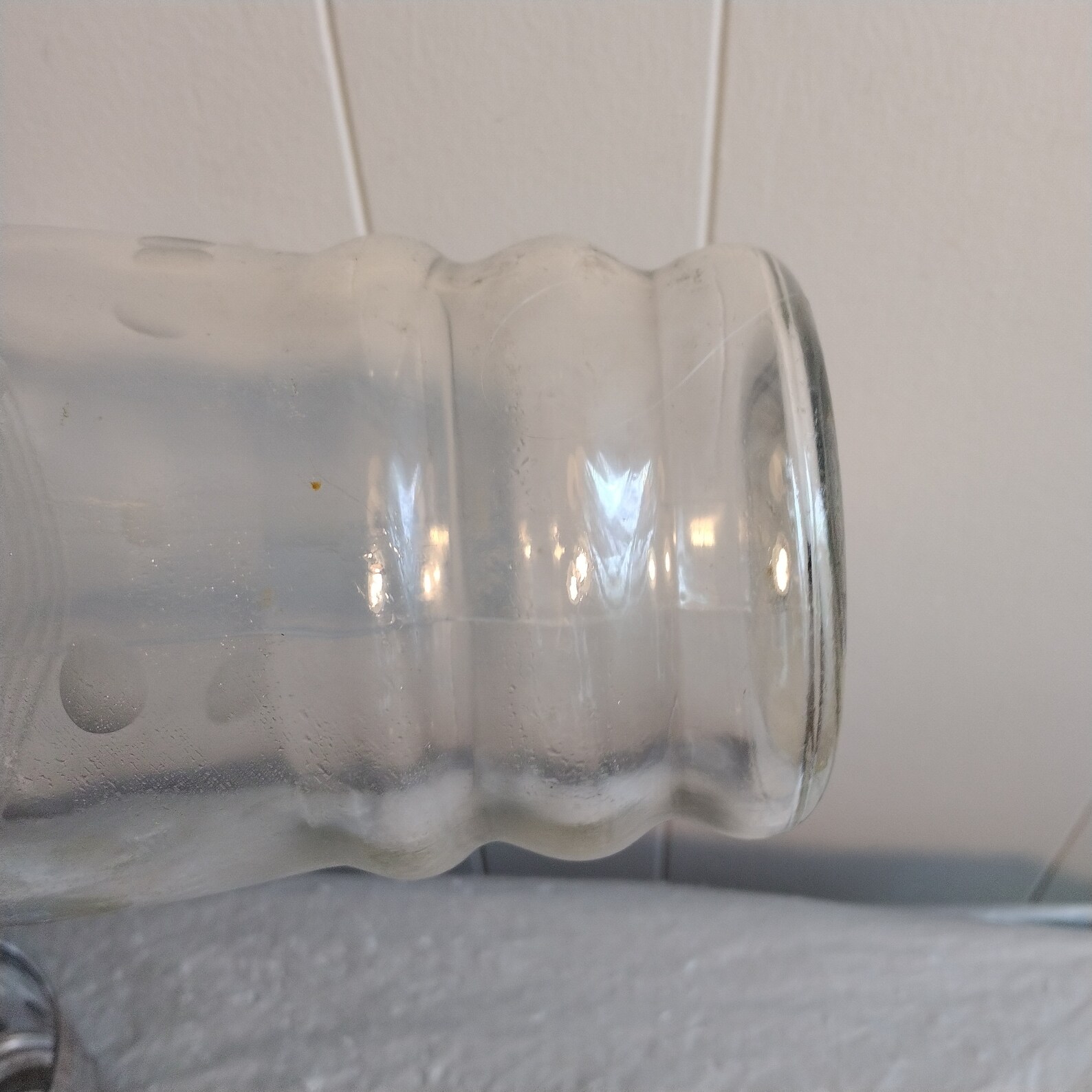 Vintage Clear Cocktail Shaker, Glass Shaker With Polka Dots - Etsy