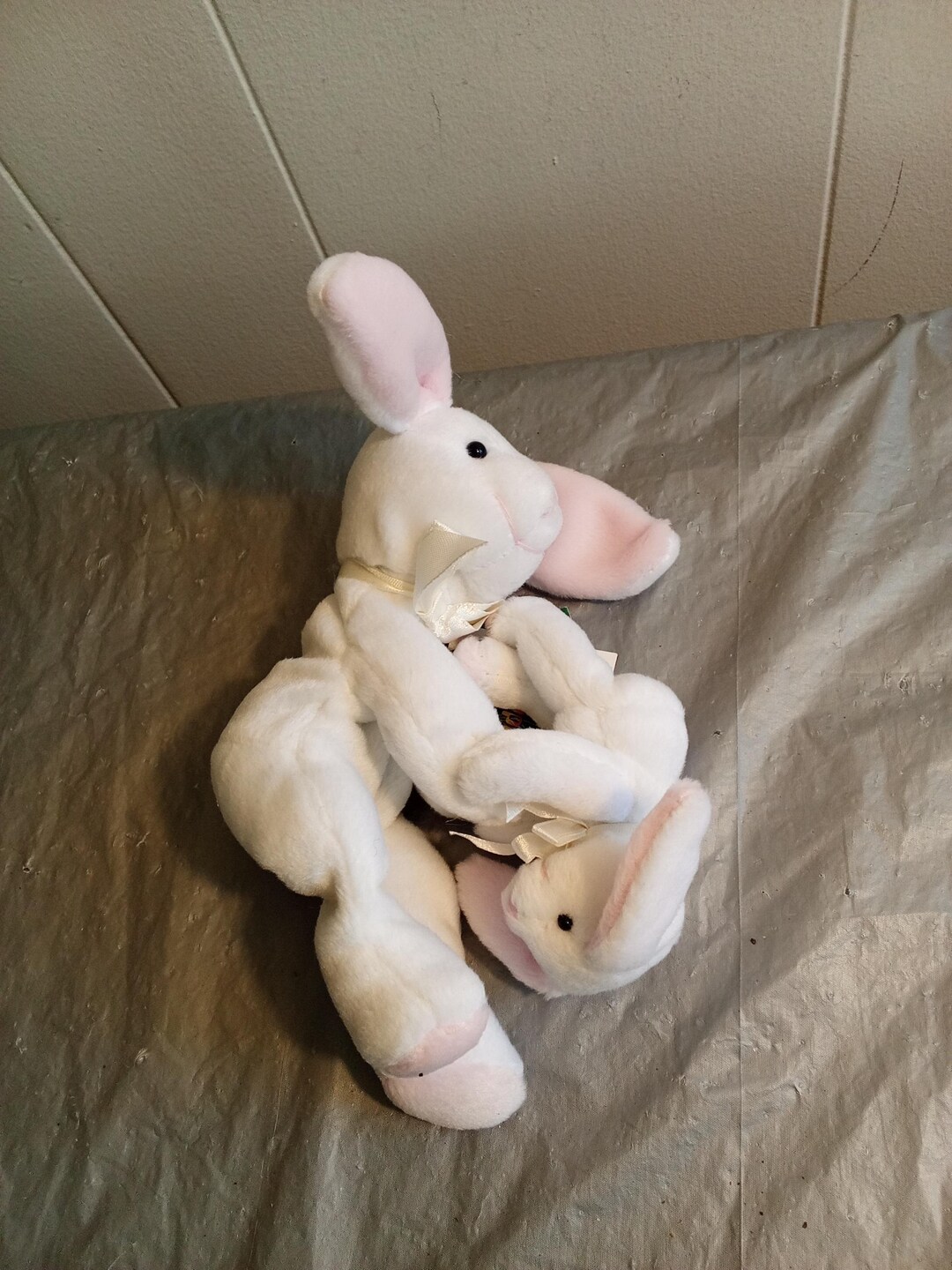 1990s Cuddle Beans Plush Rabbit Mom & Baby - Etsy