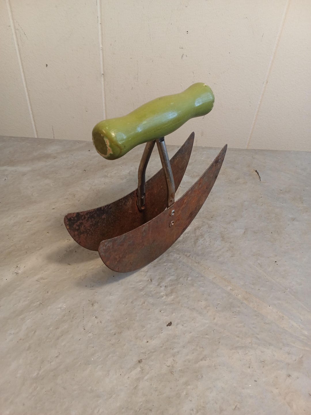 Rusty Vintage Rocker Food Chopper With Green Handle - Etsy