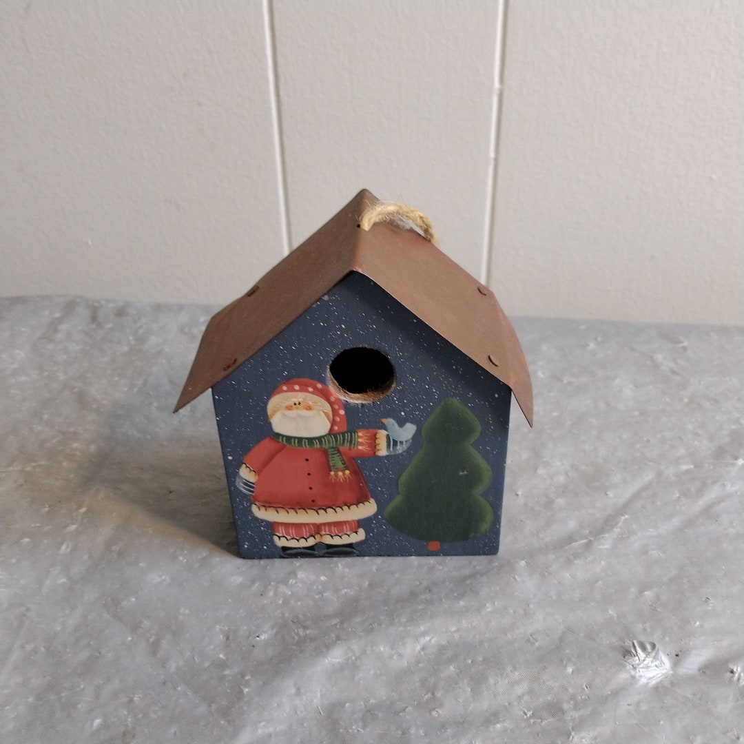 Santa Birdhouse Christmas Ornament - Etsy